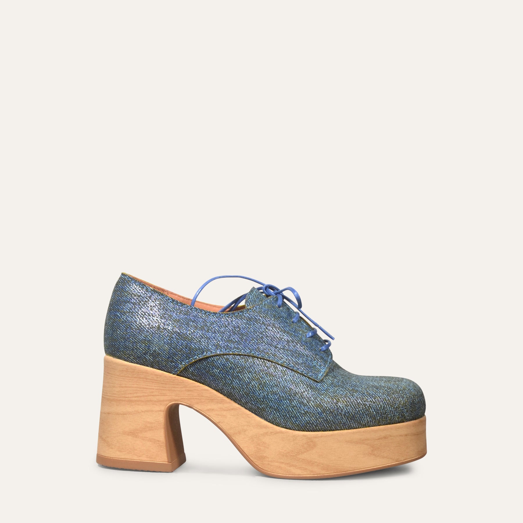 Calou Clogs | Britta Blue Jeans, clog shoe on block heel