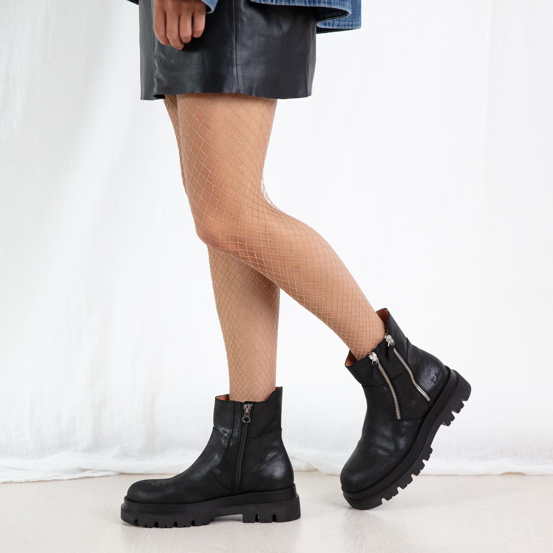 Calou Stockholm | Emma Black leather boot